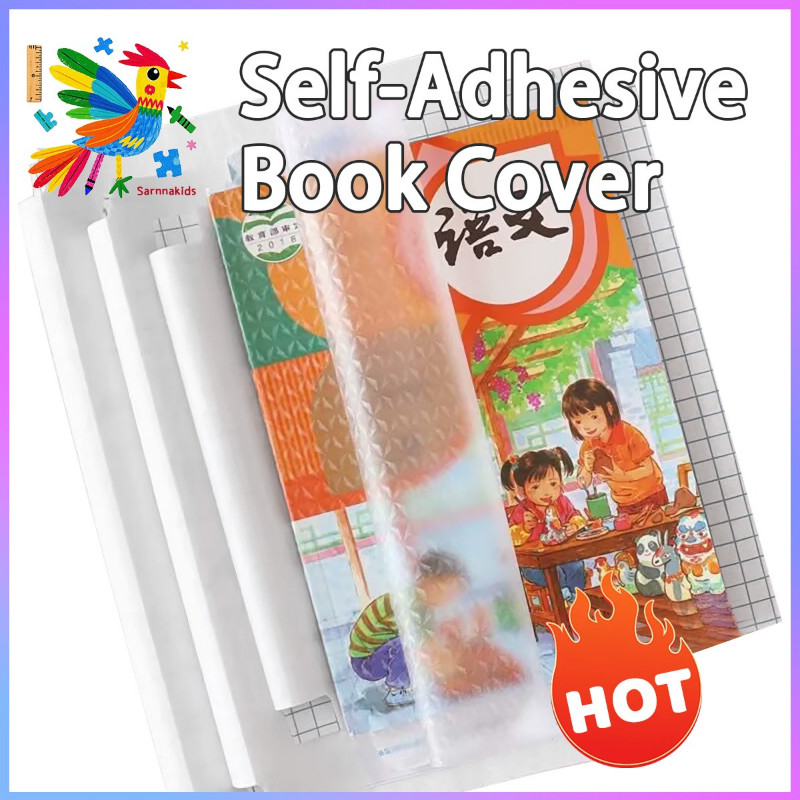 30Sheets Transparent Self adhesive Book Wrapper Protective Cover ...