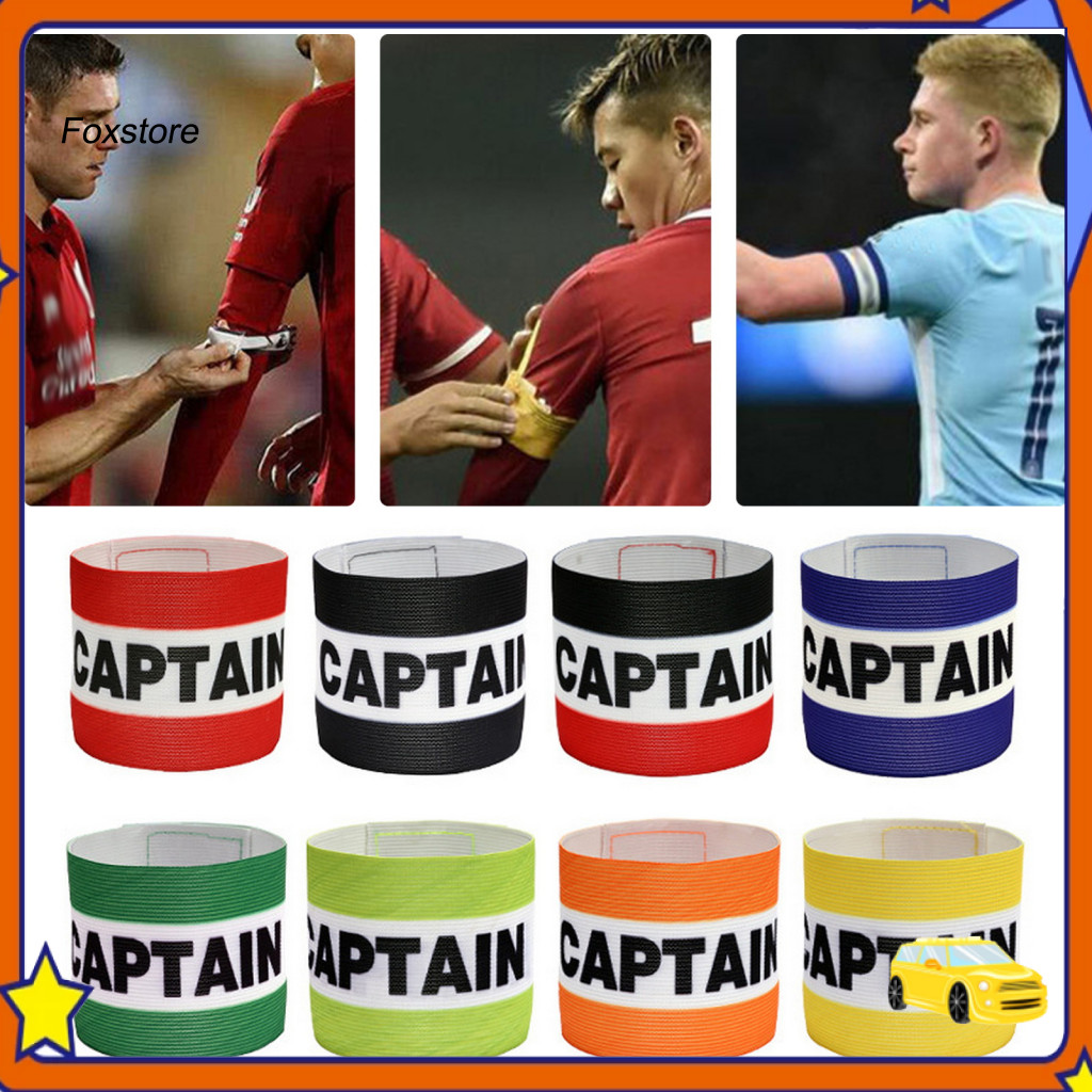 [Fx] Elastic Arm Strap Adjustable Nylon Soccer Captain Armband for ...