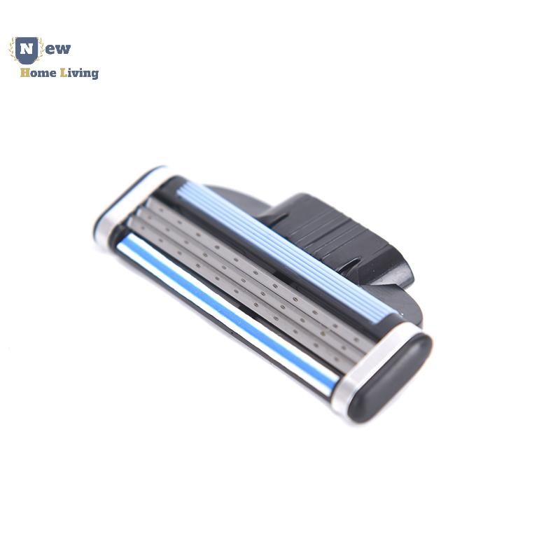 NHL> 4Pcs Mach 3 Cartridges Manual Razor Blades Shaving Three-layer ...