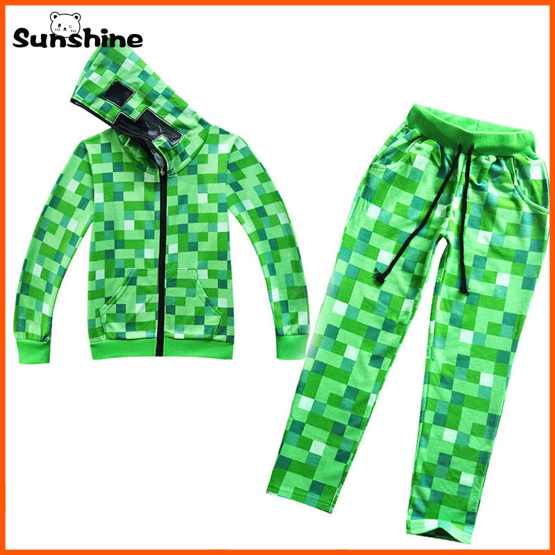 Kids Cos Costume Anime Game Minecraft Character Acting Costume ...