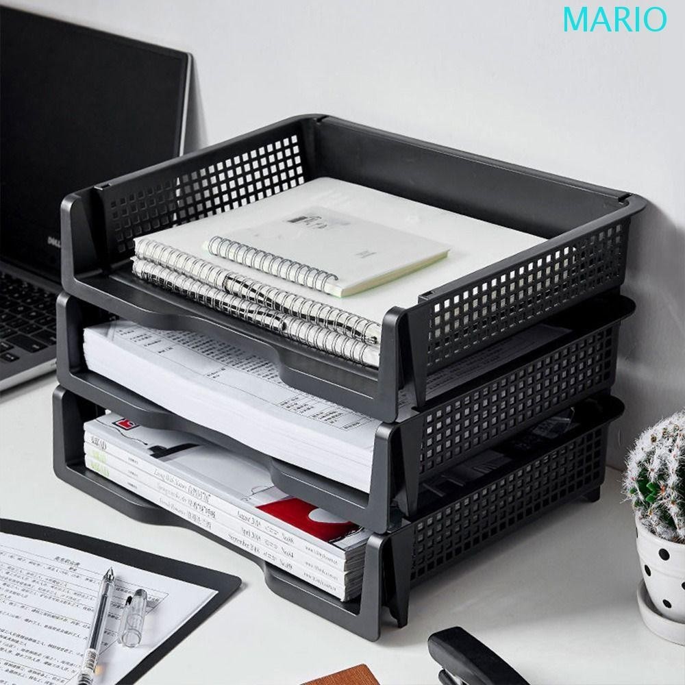 MARIO Stackable File Rack, Desktop Organizer File Organizer A4 File ...