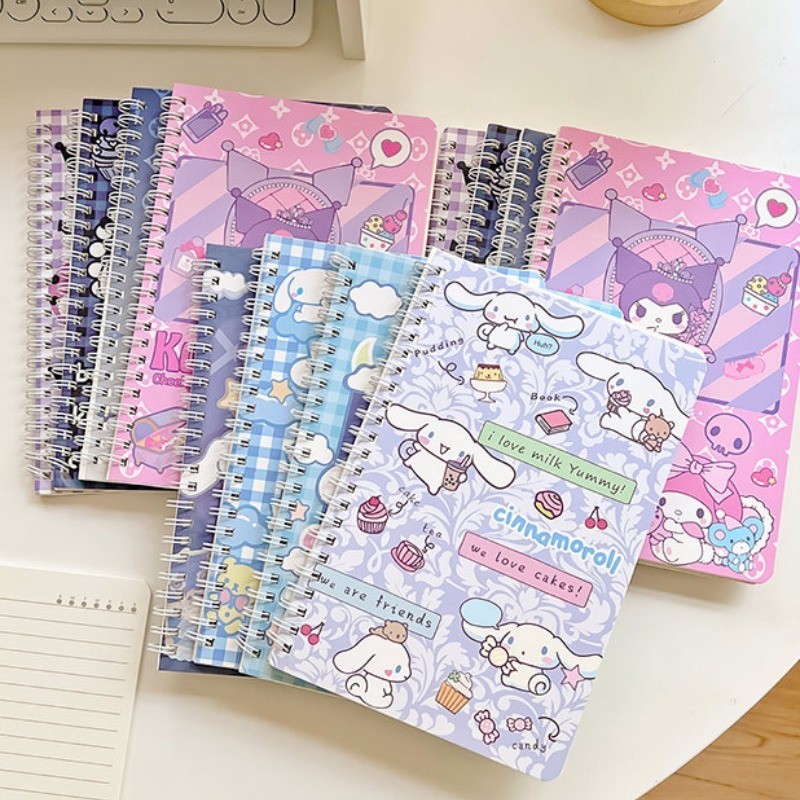 Cute Cartoon Sanrio Kuromi Coil Notebook A5/A7 Notebook Exercise Book ...