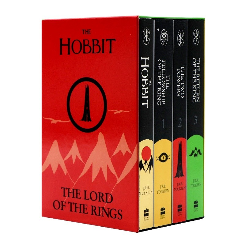 The Hobbit and the Lord of the Rings 4 Boxed Hobbit English Original J ...