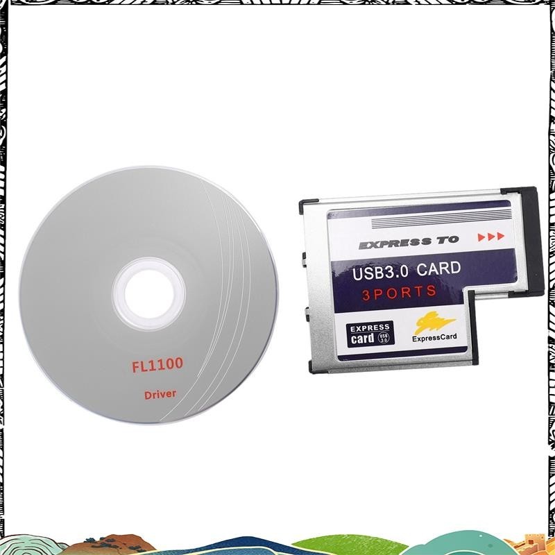 3 Port USB 3.0 Express Card 54mm PCMCIA Express Card for Laptop NEW ...