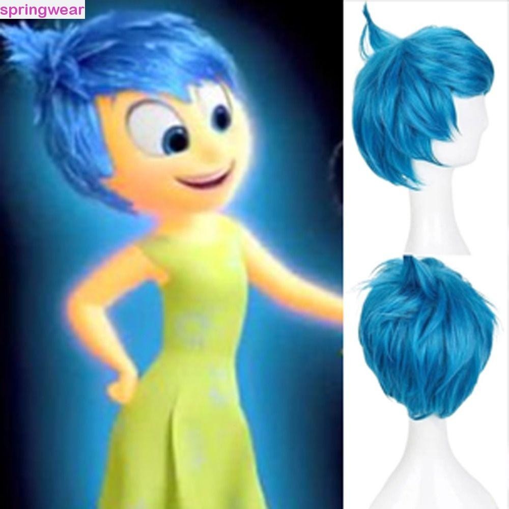 SPRINGWEAR Inside Out Joy Wig, Movie Synthetic Hair Inside Out Cosplay ...