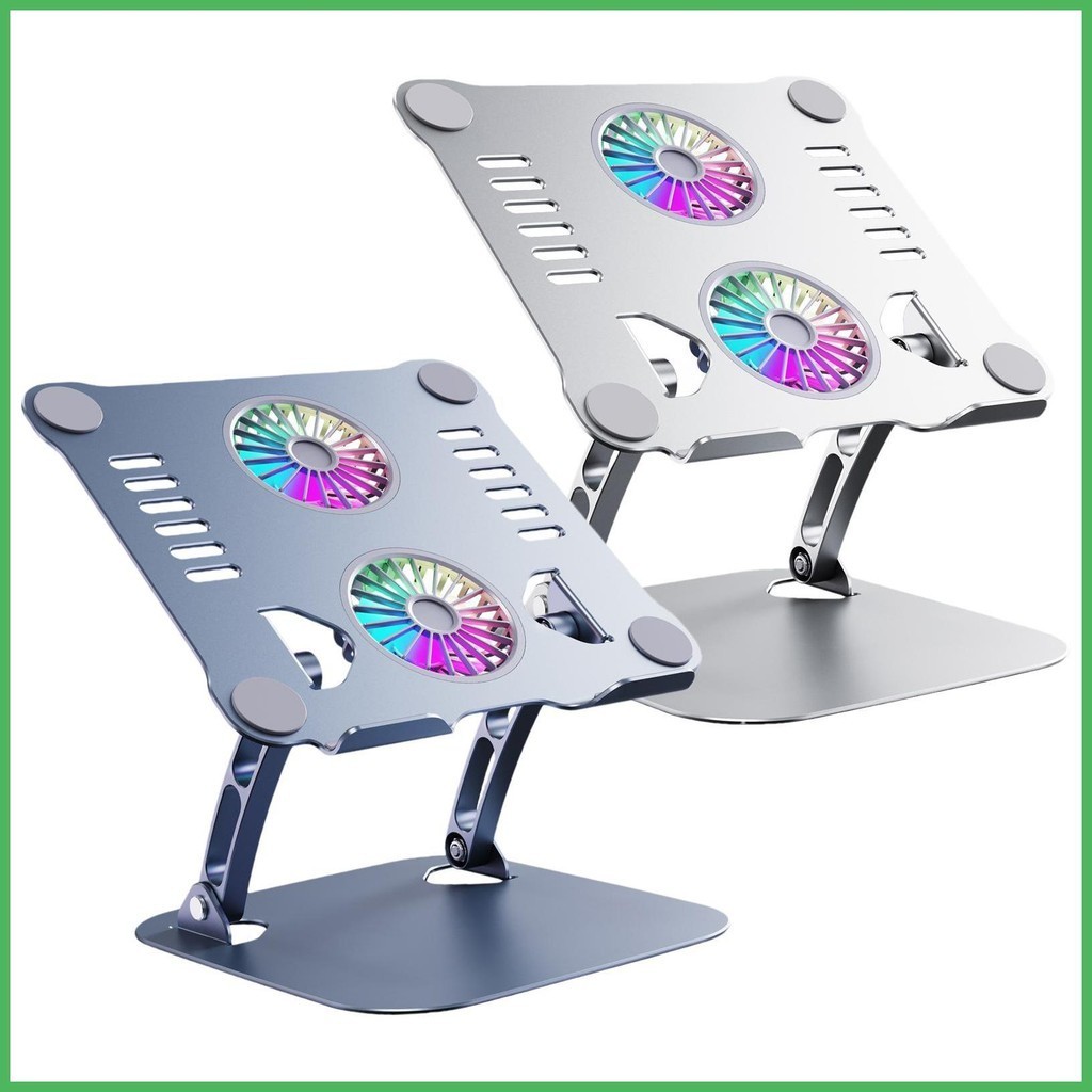 Laptop Stand with Fan Lifting Laptop Metal Cooling Pad Ergonomic ...