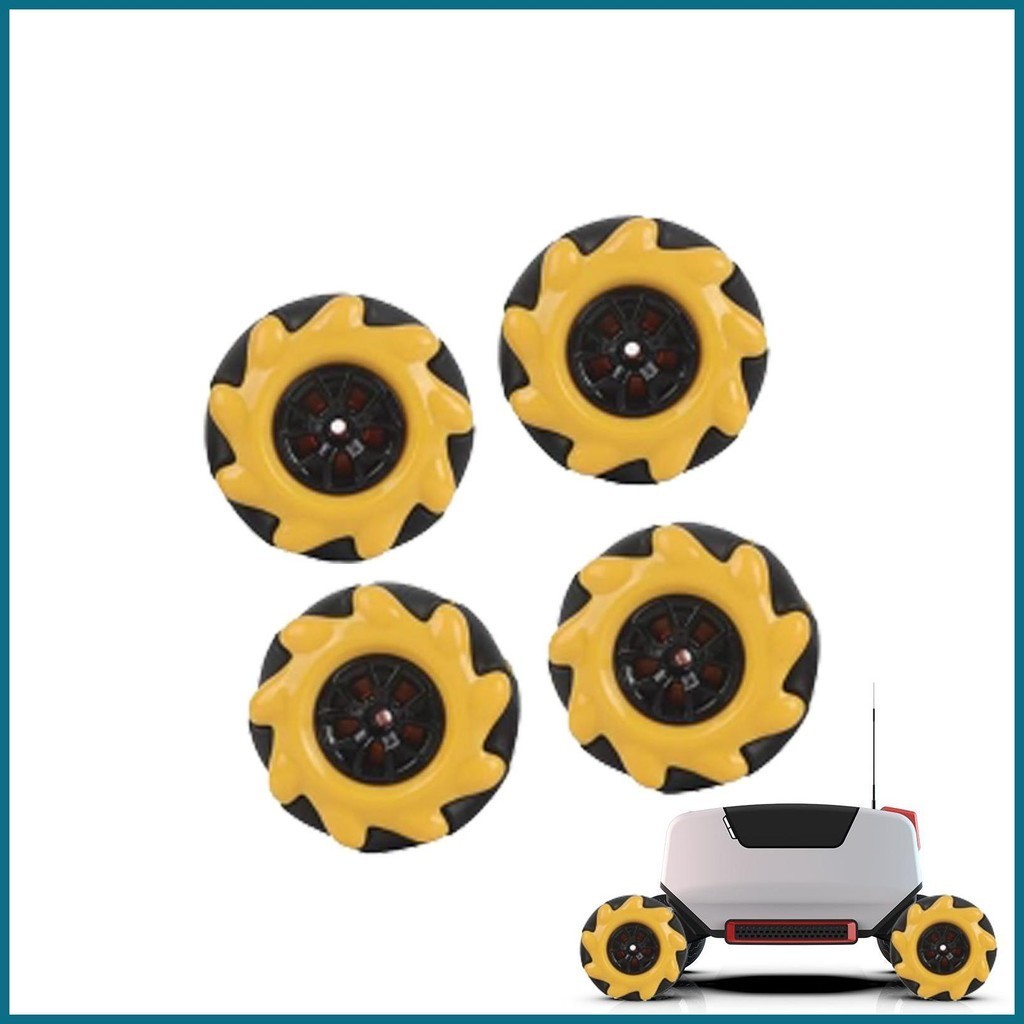 Mecanum Wheel Omnidirectional Mecanum Wheels Omni Wheels 2 Pairs 48mm ...