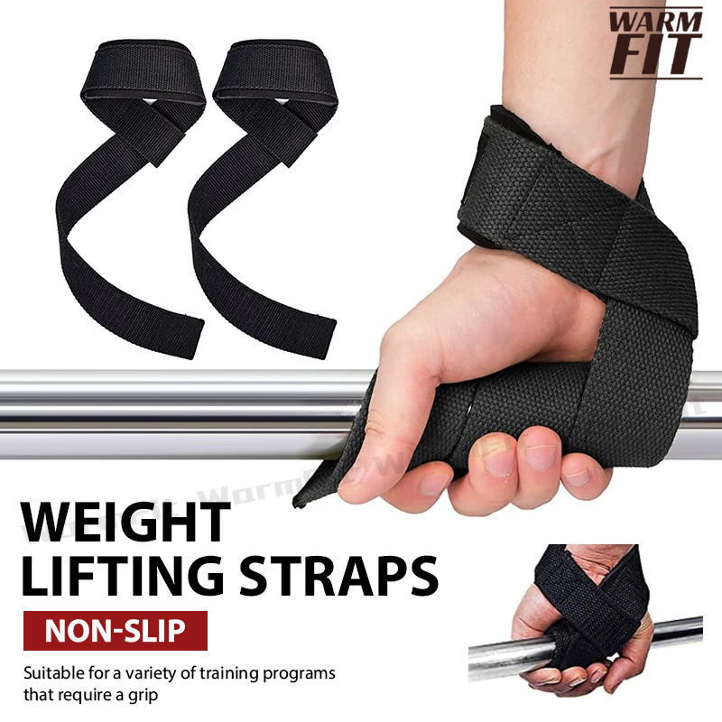 Gym Fitness Weight lifting Strap Wrist Support Band For Barbell Pull Up ...