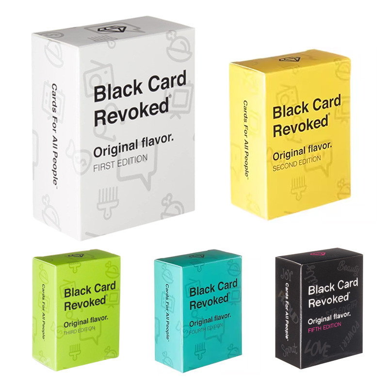 Black card Revoked Original Flavor 1-5 Edition Card Game Family Game | Shopee Philippines
