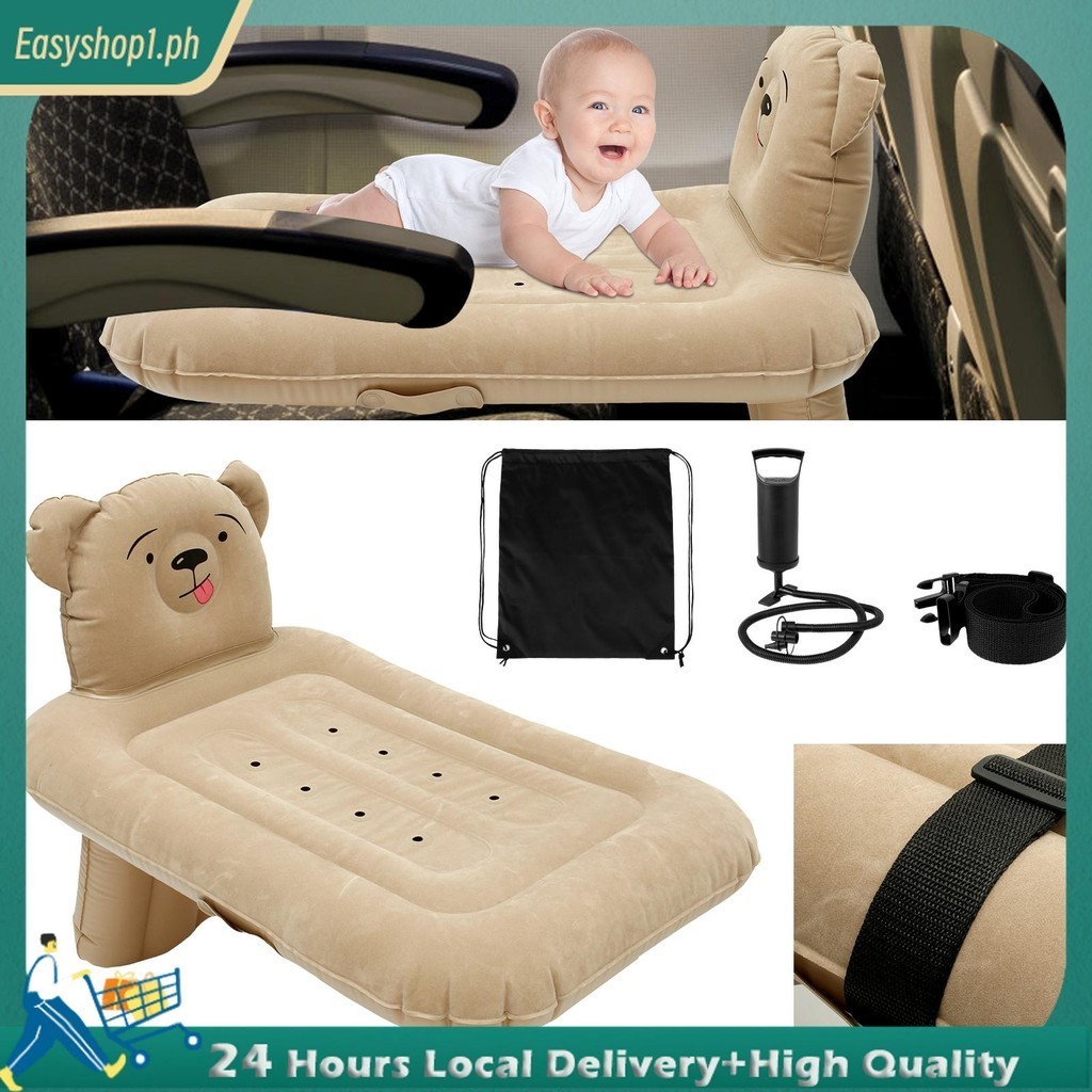 Inflatable Airplane Bed Soft Airplane Toddler Bed Portable Flyaway Kids ...