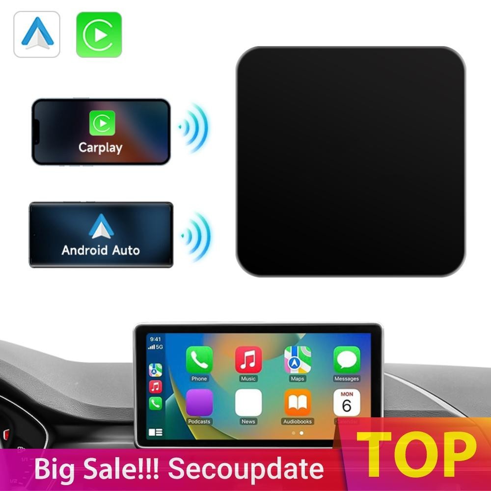 Wired To Wireless CarPlay Android Auto AI Box 2 in 1 Mini Box BT WiFi ...