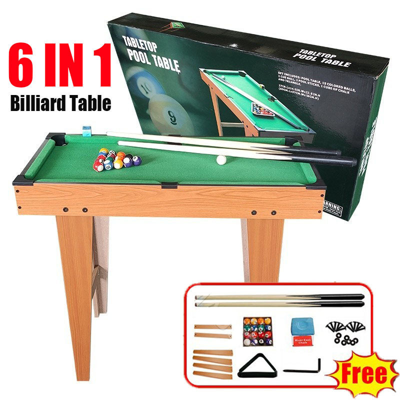 68cm Billiard Table Set Mini Billiard Table For Kids/adult Wooden ...