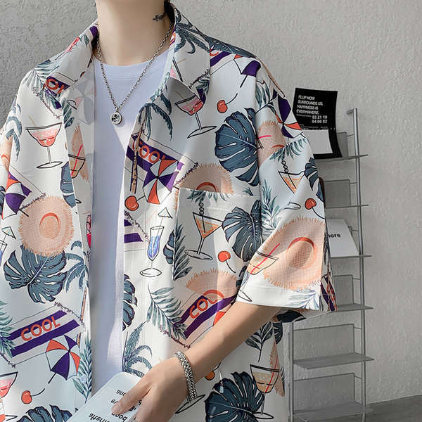 boyish outfit hawaiian polo for men summer outfit for men Beach ...