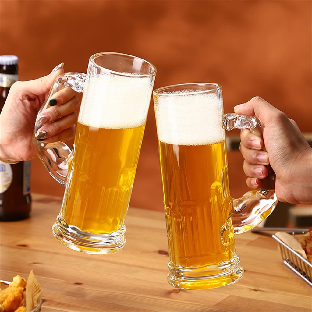 Kitchen Plus Muscle Beer Design Mug Draft Beer Stein Glass with Handle ...