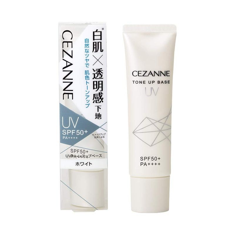 Cezanne UV Tone-Up Base White 30g Makeup Primer White Skin SPF50+/PA++++ Waterproof 30 grams (x ...