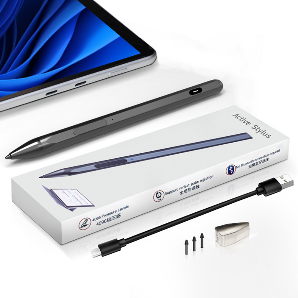 Capacitive Stylus Pen 4096 Pressure Sensitive Active Pen Type-C ...