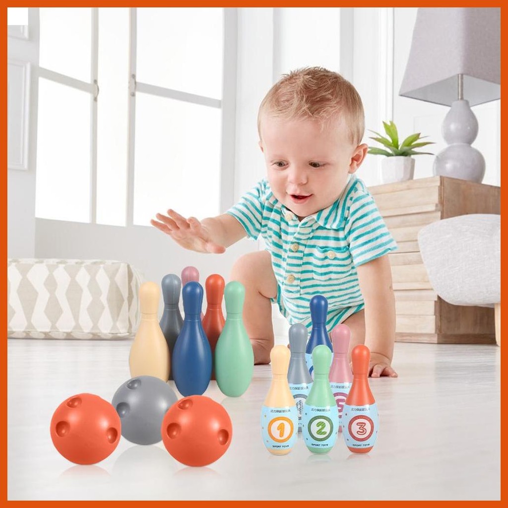 Bowling Set for Kids Colorful Kids Bowling Game 12 Bowling Pins 3 Balls ...