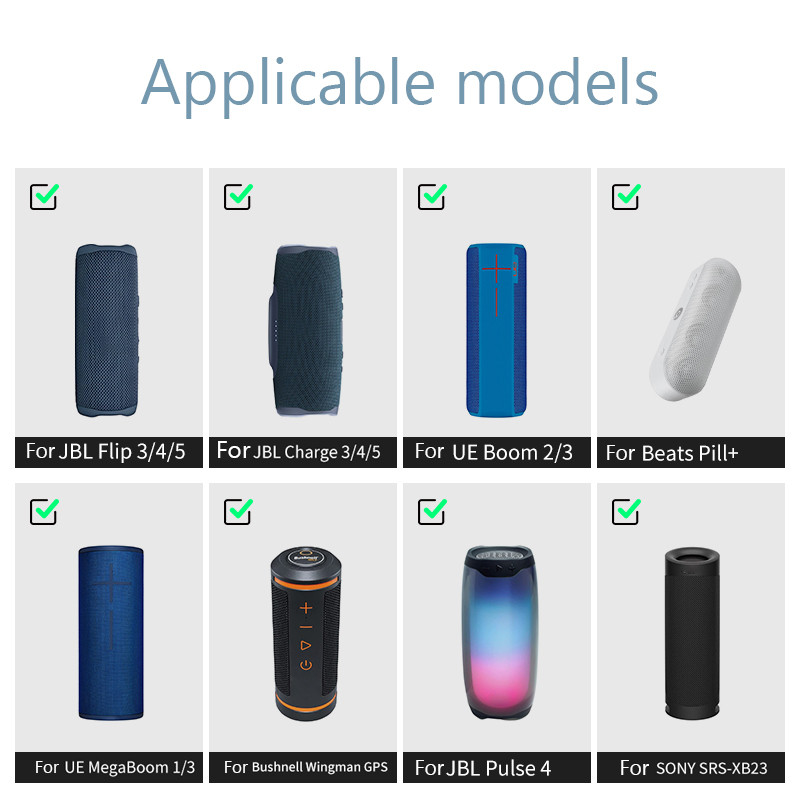 Portable Speaker Mount Anti-slip Adjustable Strap Bike Speaker Holder Speaker Strap for JBL Flip ...