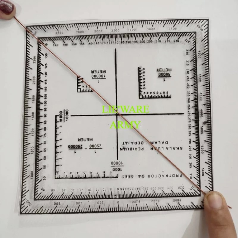 Douglas Orienteering Navigation Protector / Protractor Protractor ...