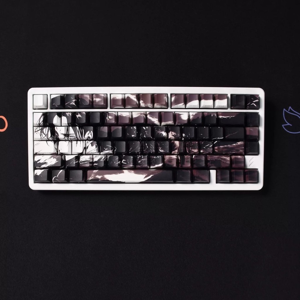 Attack on Titan Keycap Cherry Profile 134 Keys PBT Five-sided Dye ...