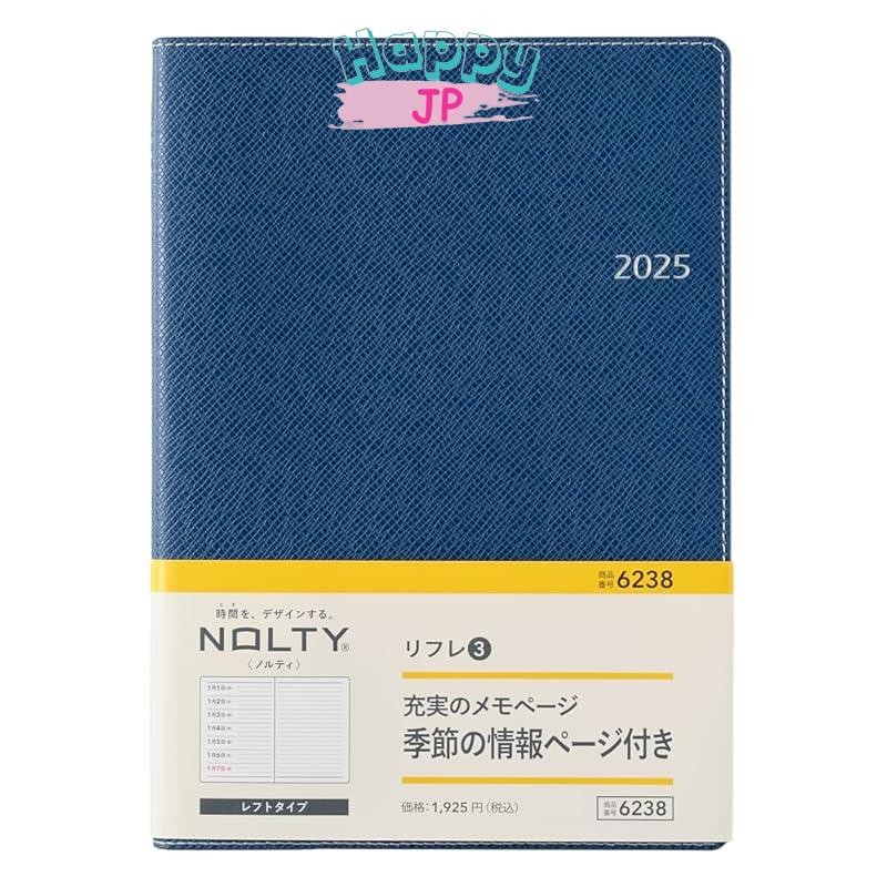 Efficiency NOLTY Planner 2025 A5 Weekly Refre 3 Blue 6238 (Starts in ...