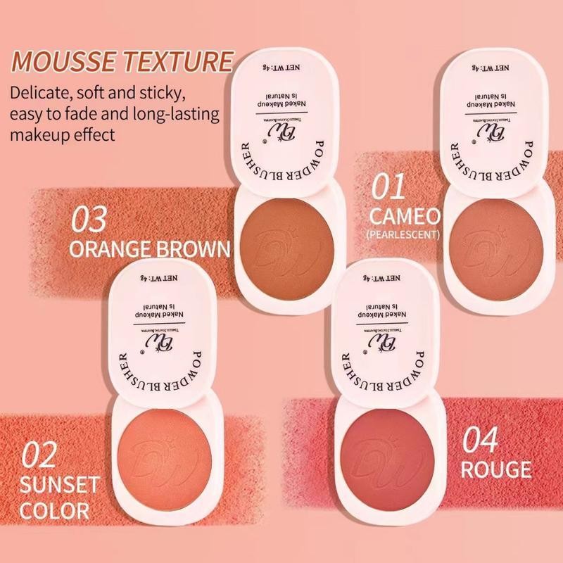 DW Soft Powder Face Blusher Palette Highly Pigmented Waterproof Makeup ...