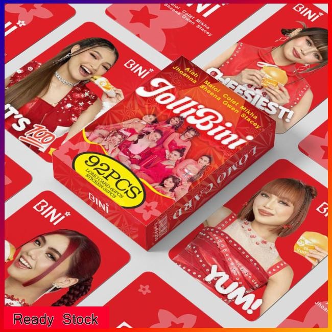 LK 92pcs/Set BINI Photocard Double Sides Photocards Stickers Lomo Cards ...