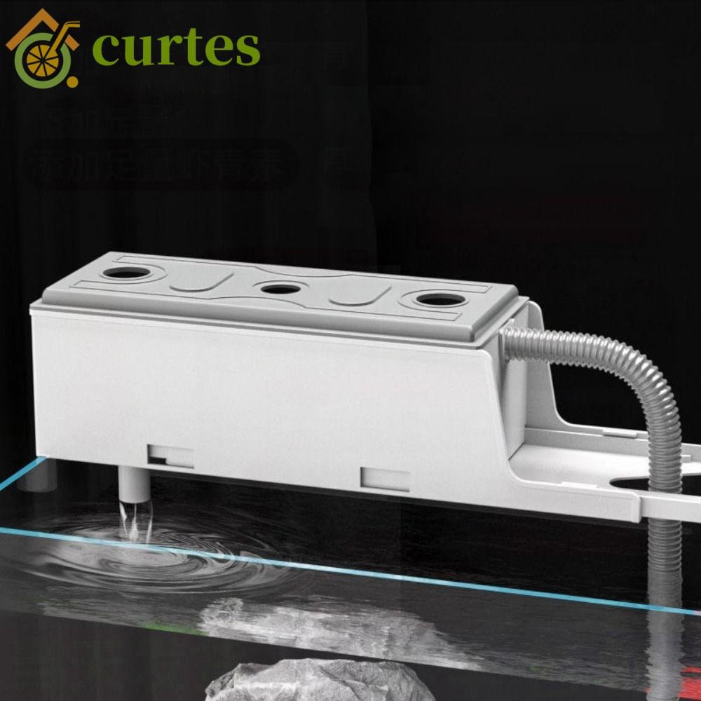 CURTES Fish Tank Filter Box, Wall Mounted Scalable External Upper Drip ...