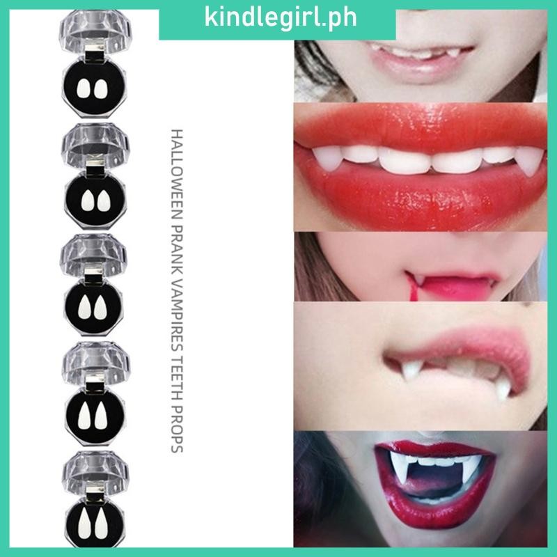 KING Vampire Teeth Costume 4 5 Sizes Fang Fake Teeth for Halloween ...