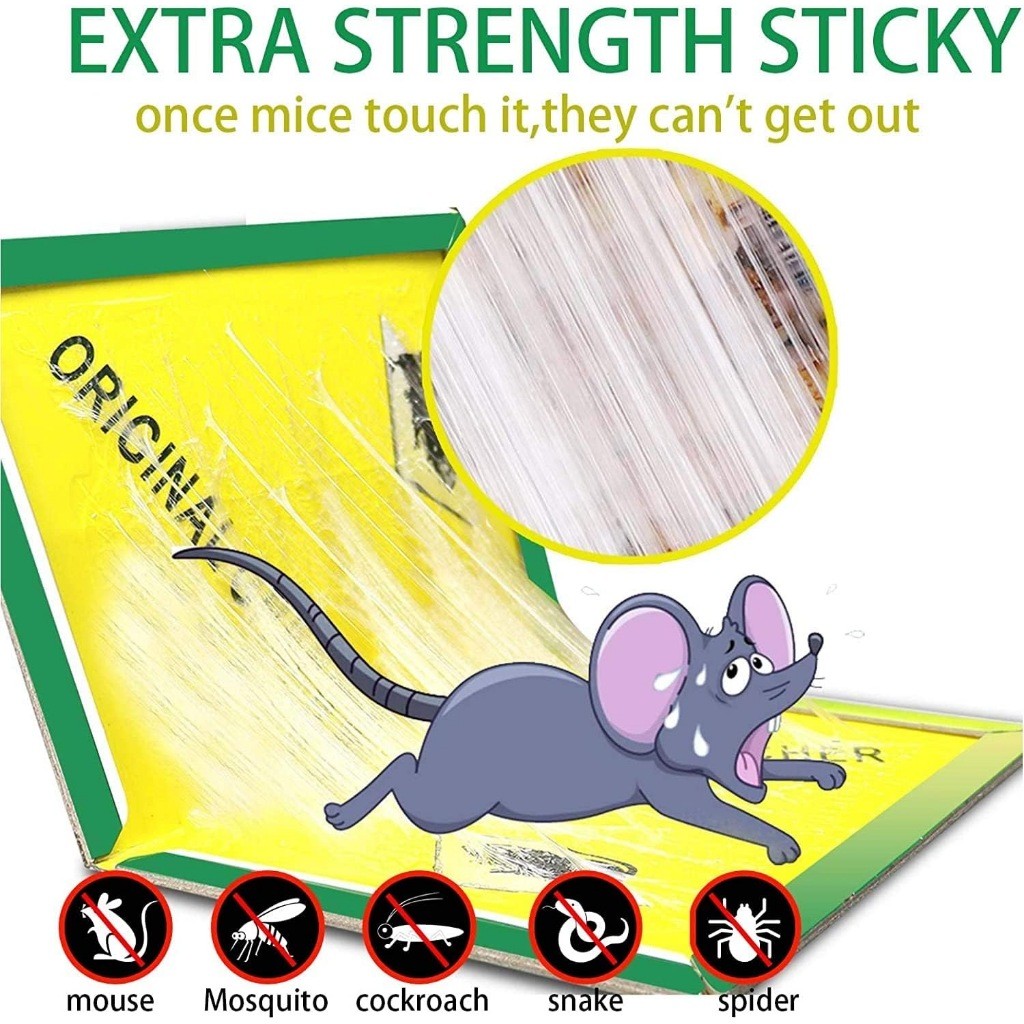 Sticky Mouse Trap rat Sticky Mice Rodent Glue Board Bait Trap | Shopee ...