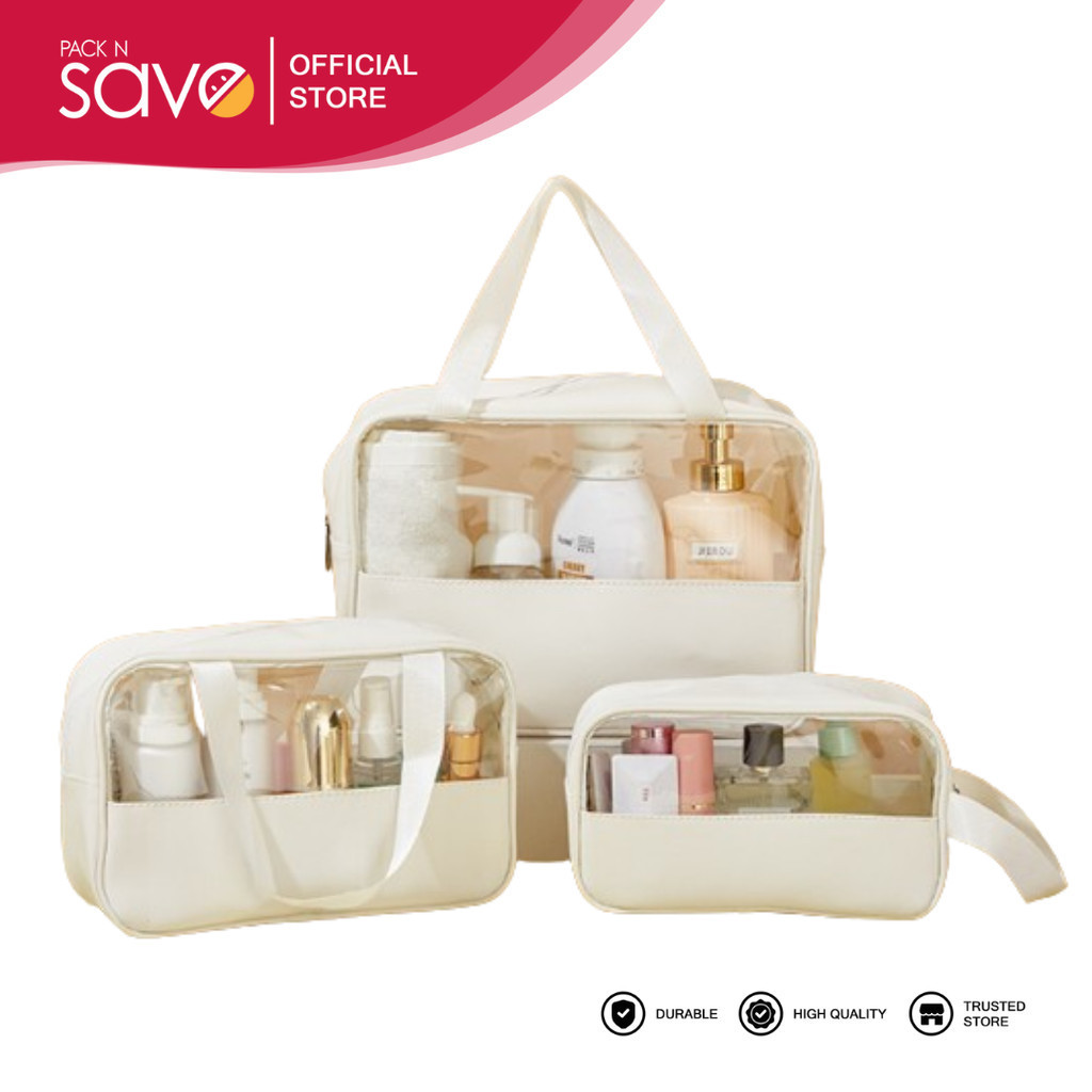PNS Compact Waterproof Transparent Wash Bag Cosmetic Organizer Travel ...