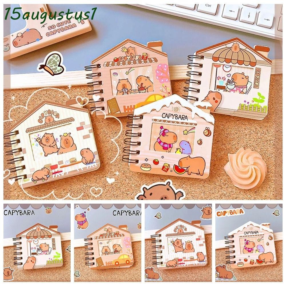AUGUSTUS Capybara Notebook, Cute Aesthetic Color Page Diary Notepad, To ...