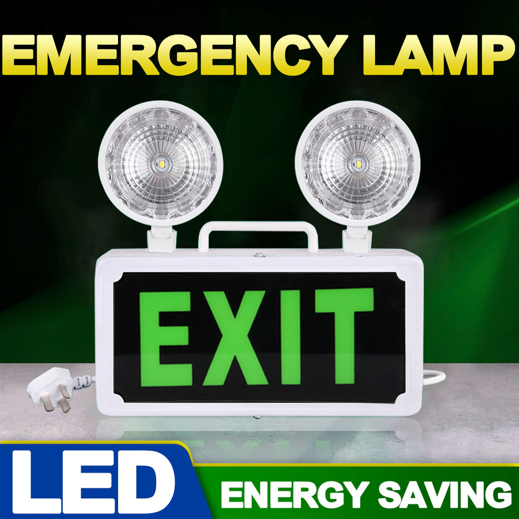 Exit sign lights Automatic Emergency Light Exit Sign Rechargeable 3W ...
