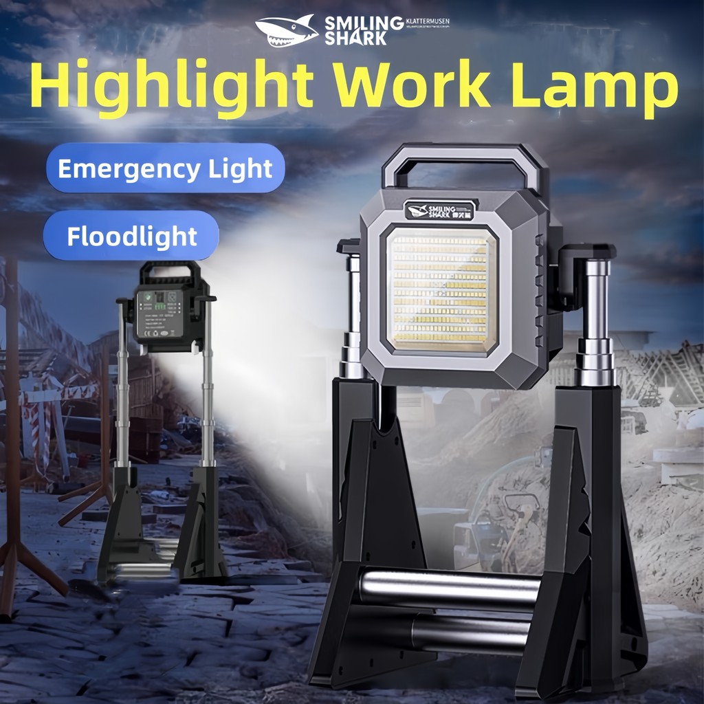 Smiling Shark YJ5805 Camping Light Emergency Lights Rechargeable COB ...