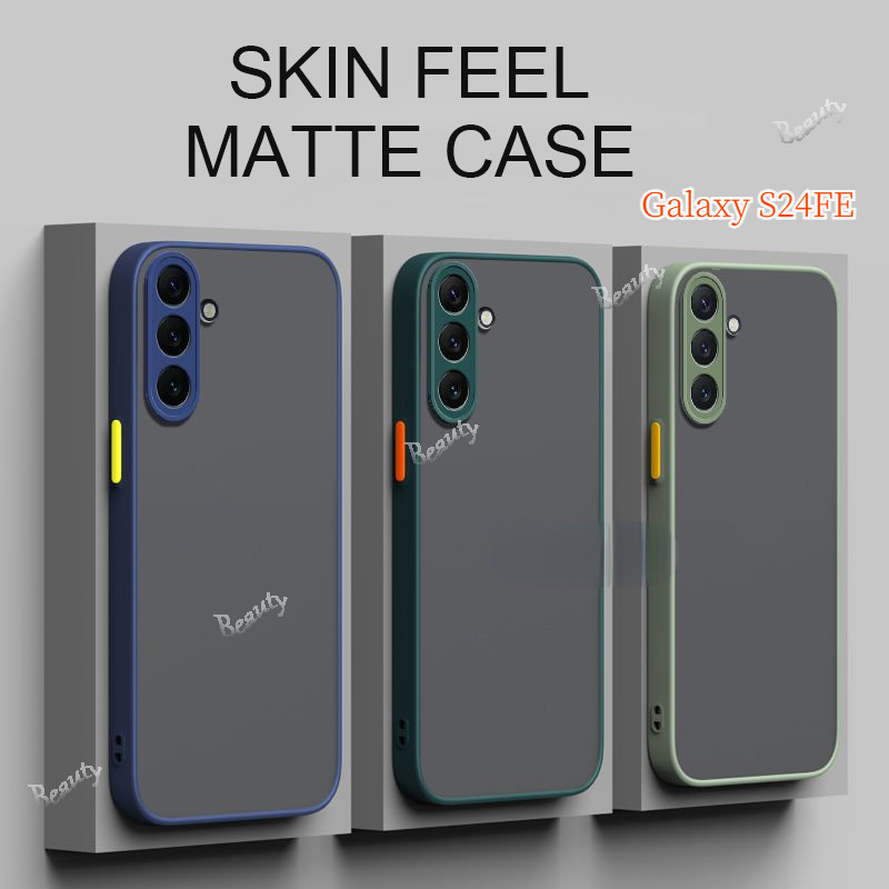 Skin Feel Matte Hard Case For Samsung Galaxy S24 S23 FE Ultra Plus S24Ultra S24Plus S23FE S24FE ...