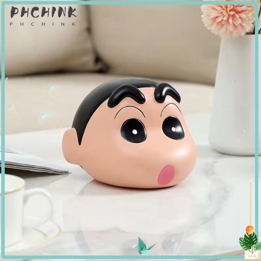CHINK Coin Piggy Bank, Crayon Shin-Chan Action Figure Home Ornaments ...