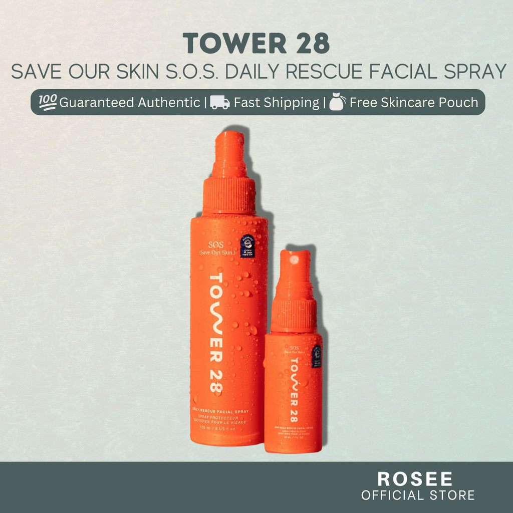 Tower 28 Beauty SOS Daily Rescue Facial Spray with Hypochlorous Acid ...