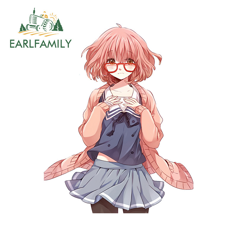 EARLFAMILY 13cm x 10.2cm Beyond the Boundary Kuriyama Mirai Car Sticker ...