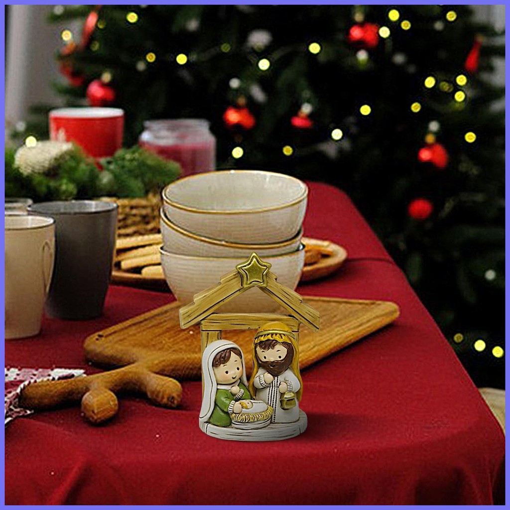 Nativity Scene Manger Scene Table Centerpiece Small Nativity Set ...