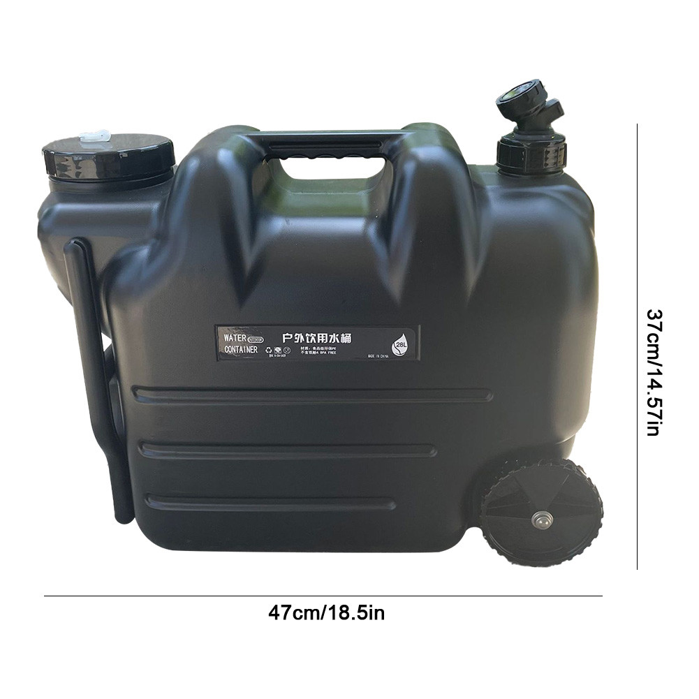 28L Camping Water Container Outdoor Portable Car Water Storage Box No ...