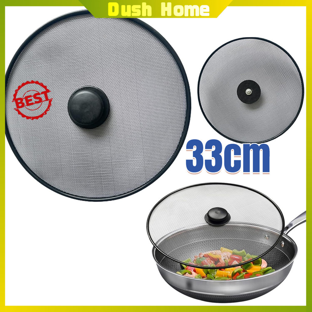 Frying Pan Splatter Guard, 33cm Splatter Guard Screen for Frying Pan ...