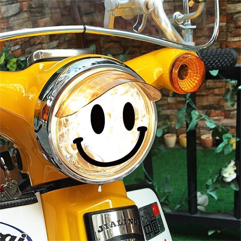 Headlight Sticker Unique Car Light Smiley Face COCO Sticker Yadi ...