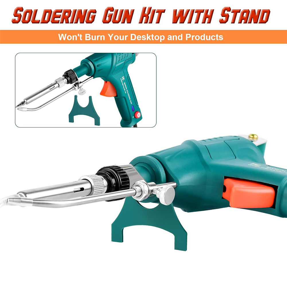 60W 220V Soldering Solder Iron Kit 5 in1 Welding Automatic Feed ...