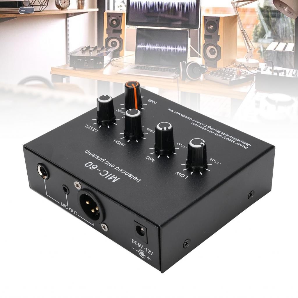 yaouy-ph Microphone Preamp Mic Booster Home Audio Power Amplifier with ...