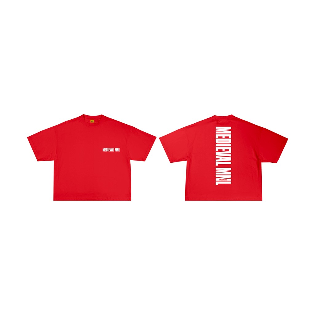 Vertical Logo Graphic Classic Boxy Cropped T-Shirt from Medieval MNL ...