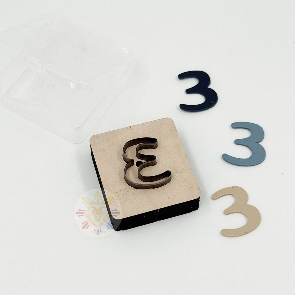 [FREE CASING] Number 3 Die Cutter | Wooden Dies | Die Cut | Thick ...