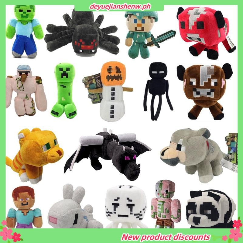 1PC Game Figure Minecraft Animal Plush Doll Toy Pig Enderman Creeper ...