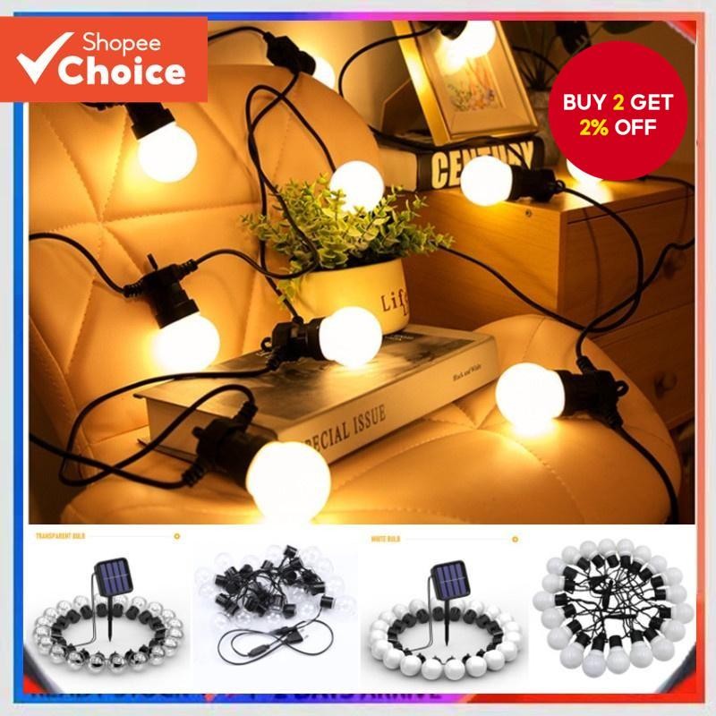 Solar G50 string light 10LED/20LED/30 LED Wedding G50 String Festoon Bulb Fairy String Light LED ...