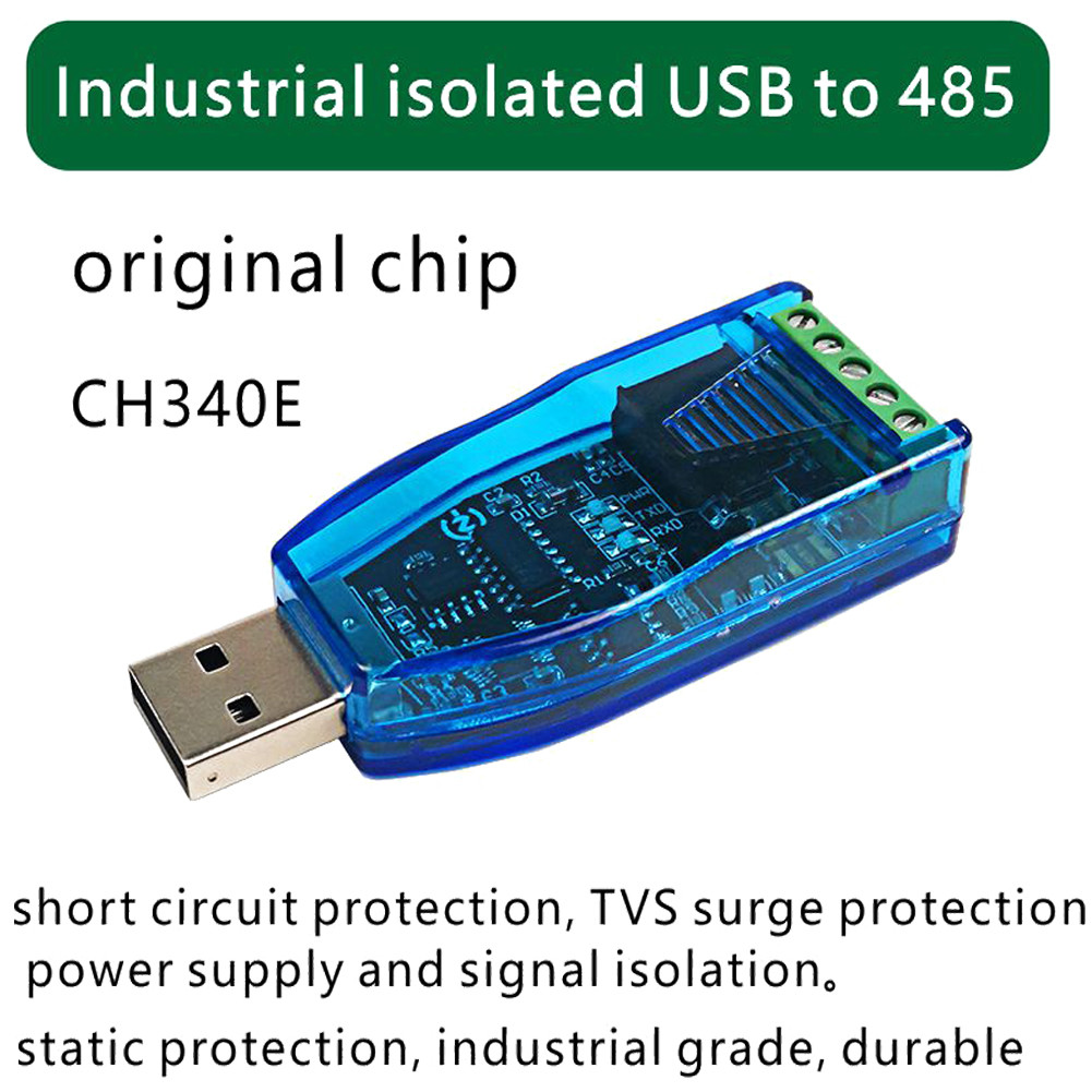 TVS ESD Protection CH340E Standard RS-485 Connector Converter Board Isolated Industrial USB To ...