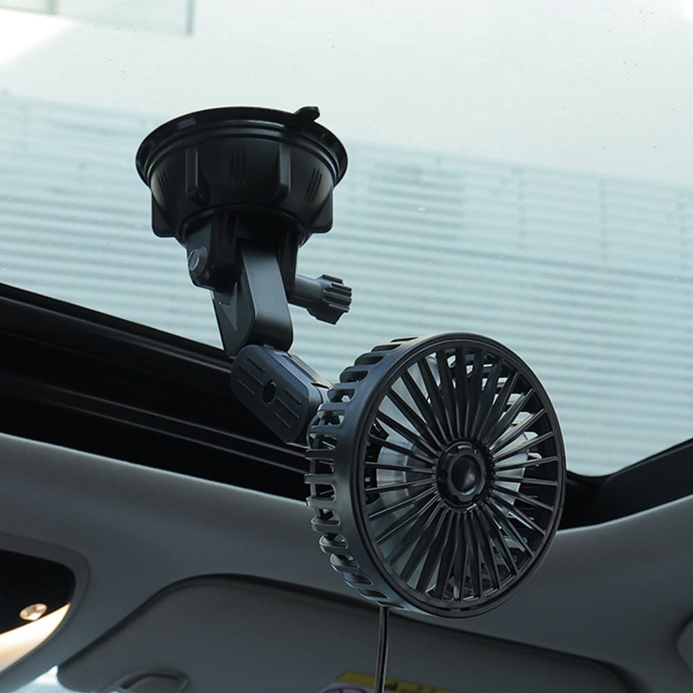 Suction Cup Electric Vehicle Fan 12V 24V USB Power Supply Fan Suitable ...
